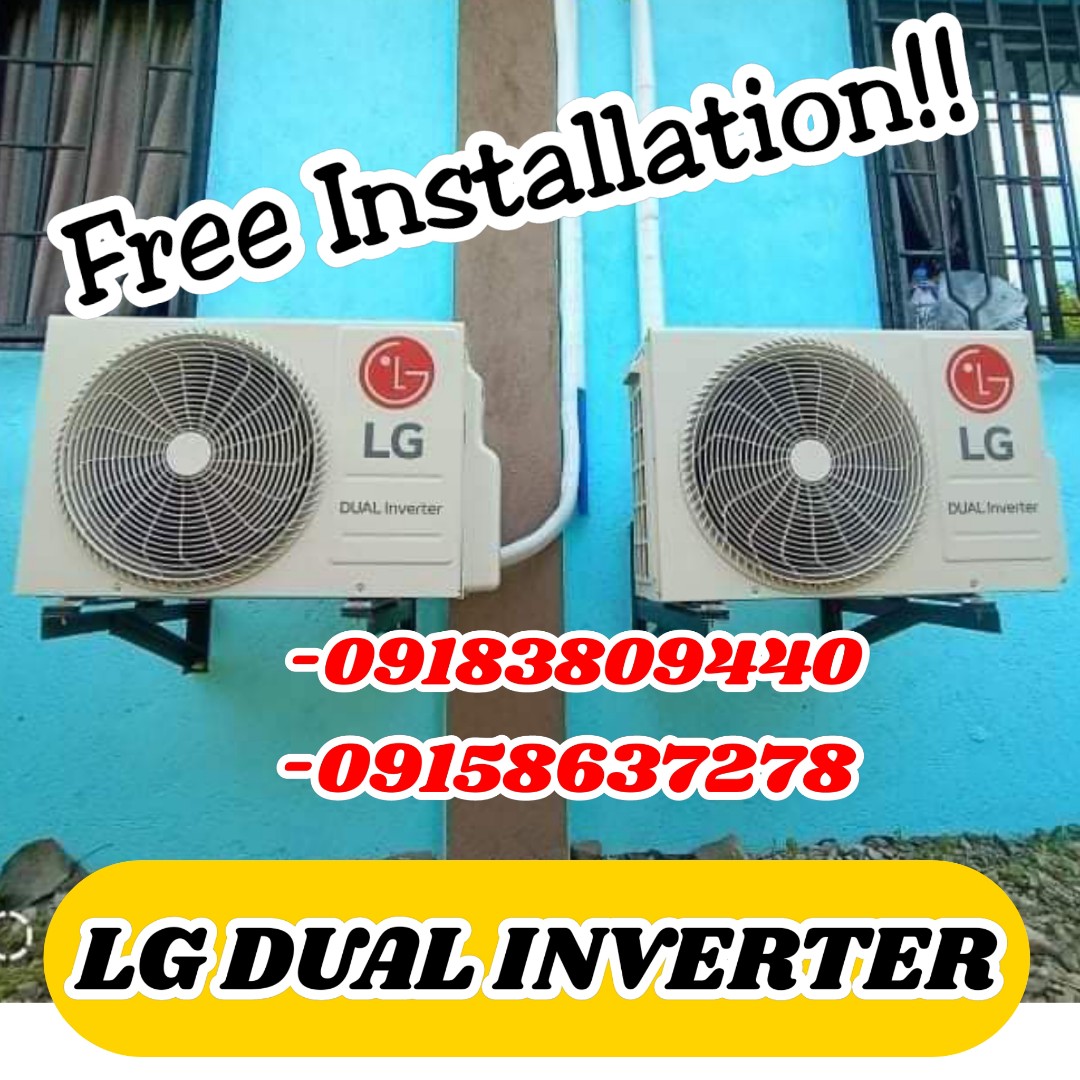 LG SPLIT TYPE DUAL INVERTER AIRCON, TV & Home Appliances, Air ...