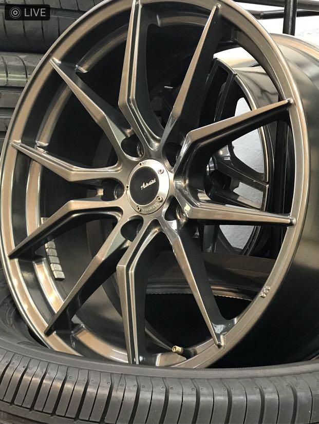 Original Advanti 18" Rims, Car Accessories, Tyres & Rims on Carousell