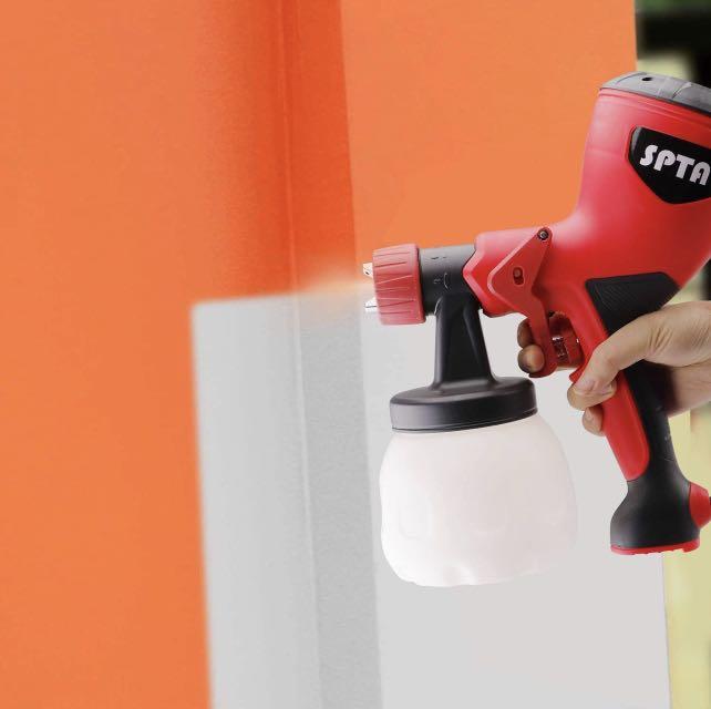 Paint Sprayer, SPTA 600W DIY Electric Spray Gun with 2 Spray Patterns ...