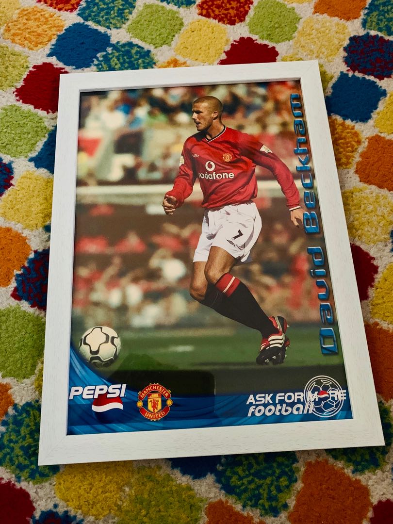 Pepsi Ask For More : Manchester United David Beckham A4 Collectible ...