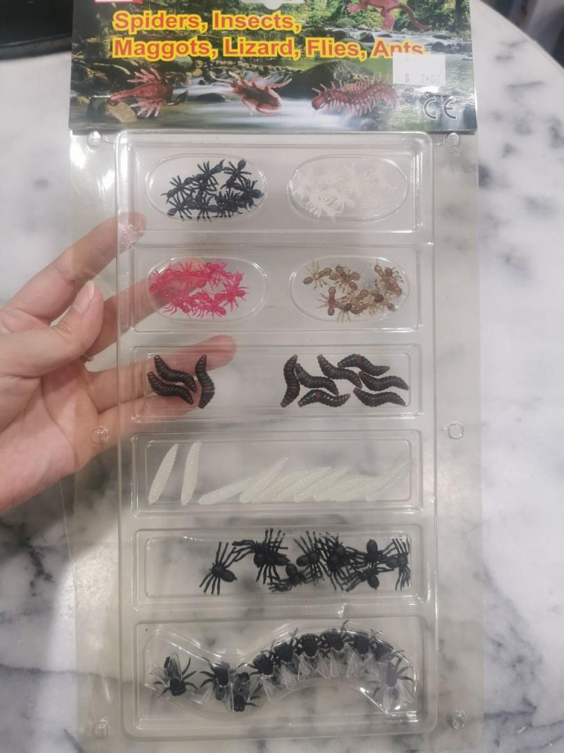 Prank Toy Fake Spiders/Insects/Maggots/Flies/Ants, Hobbies & Toys, Toys ...