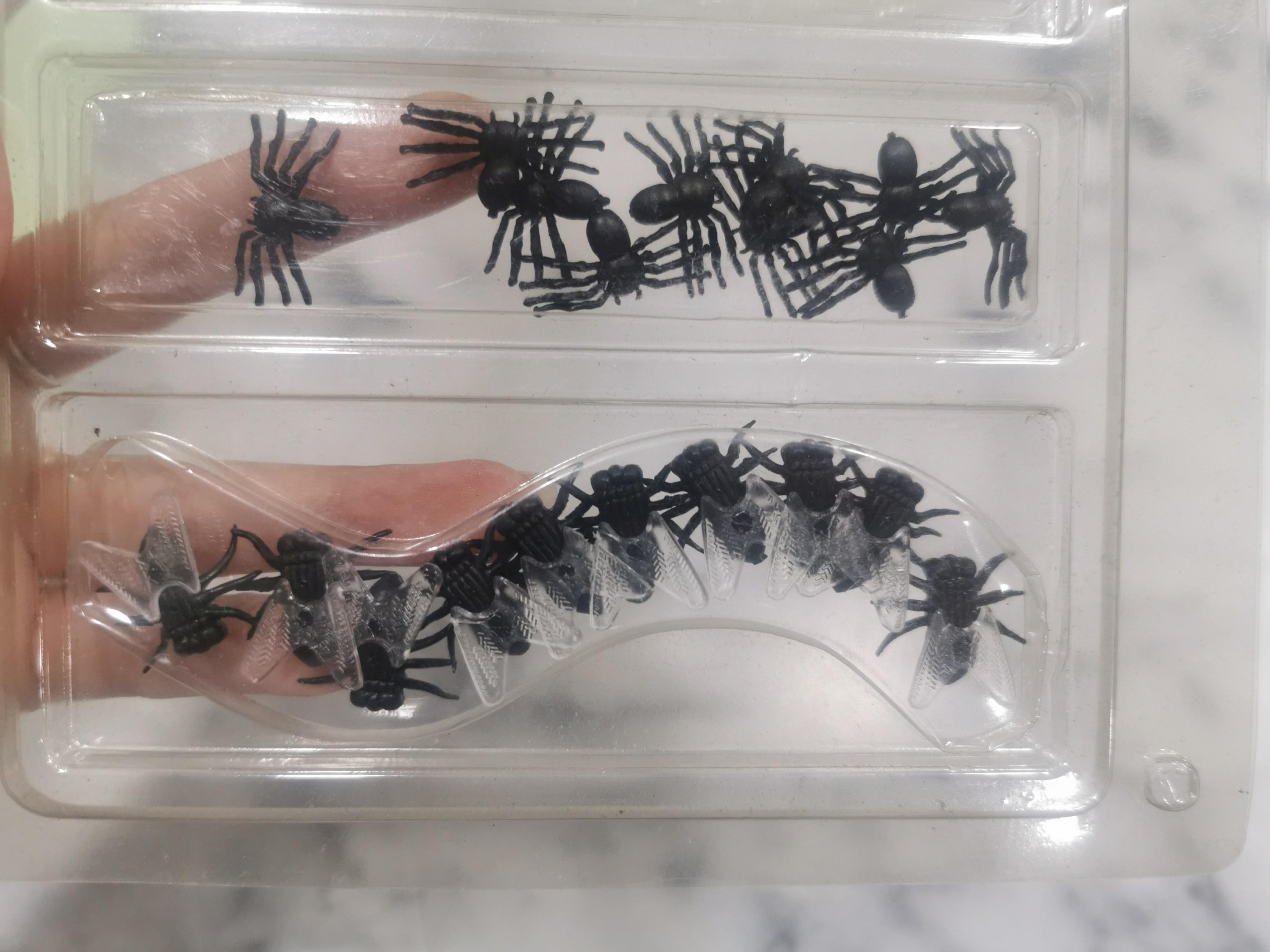 Prank Toy Fake Spiders/Insects/Maggots/Flies/Ants, Hobbies & Toys, Toys ...