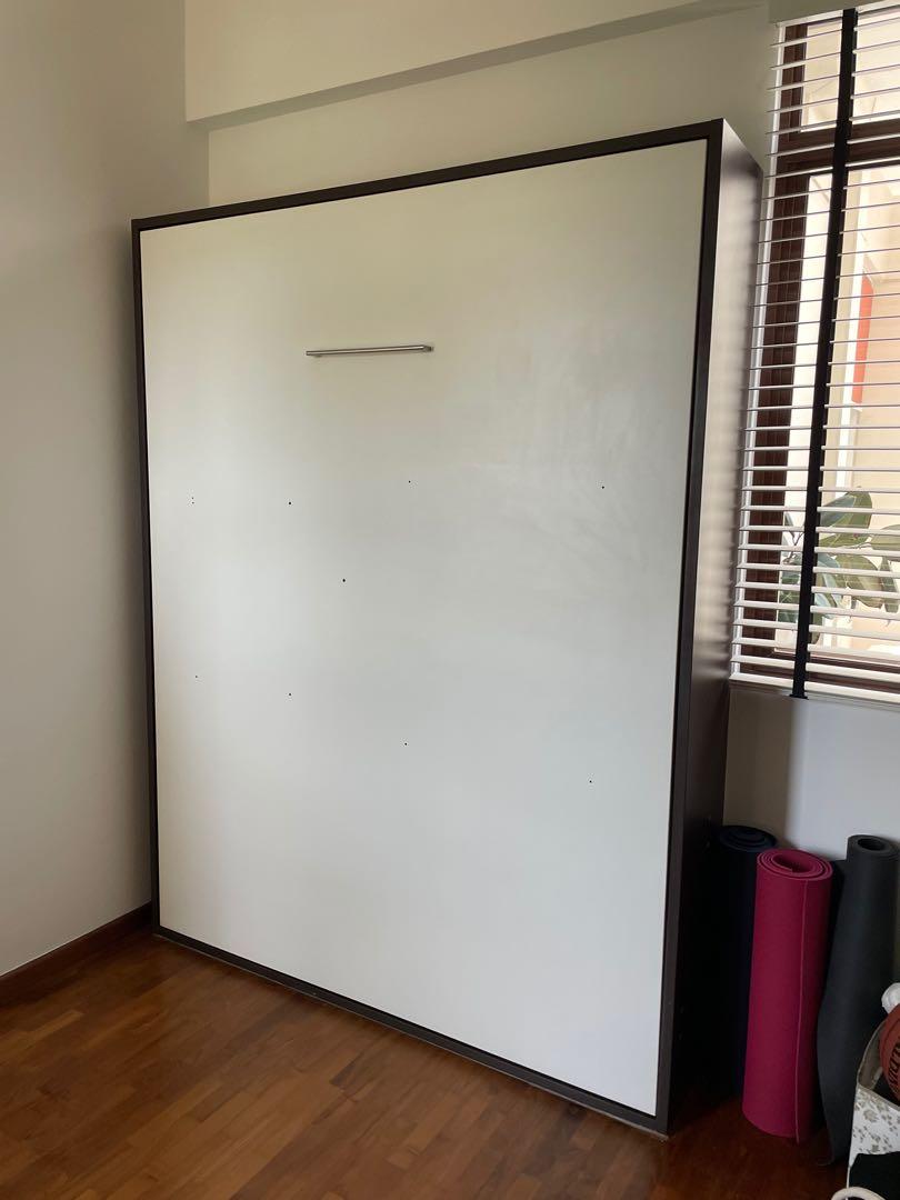 Pull down bed (queen size), Furniture & Home Living, Furniture, Bed ...