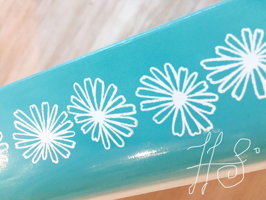 pyrex blue daisy, Furniture & Home Living, Home Decor, Vases ...
