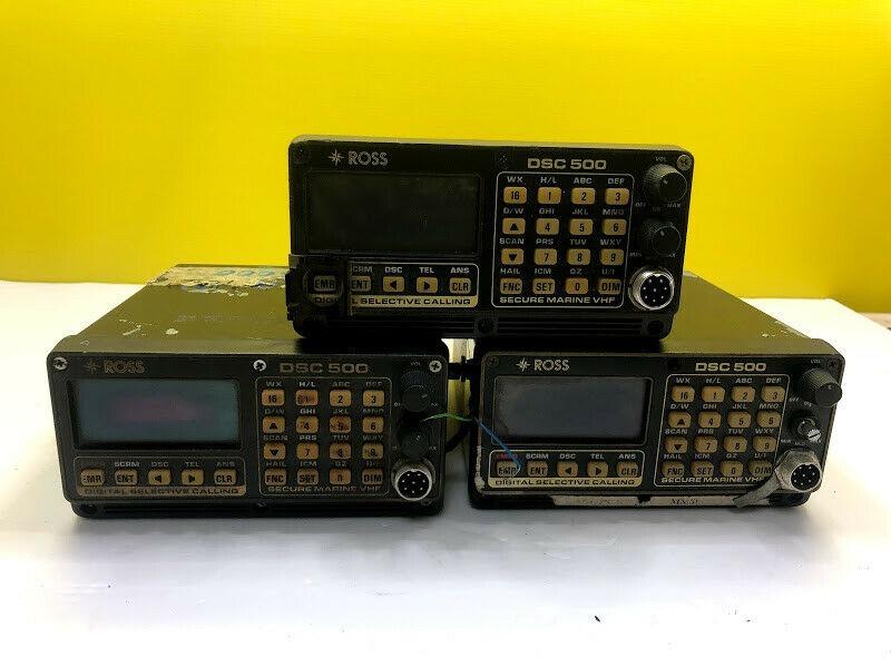 Ross DSC 500 marine VHF Radio Transceiver Ross Engineering Co. lot of 3 ...