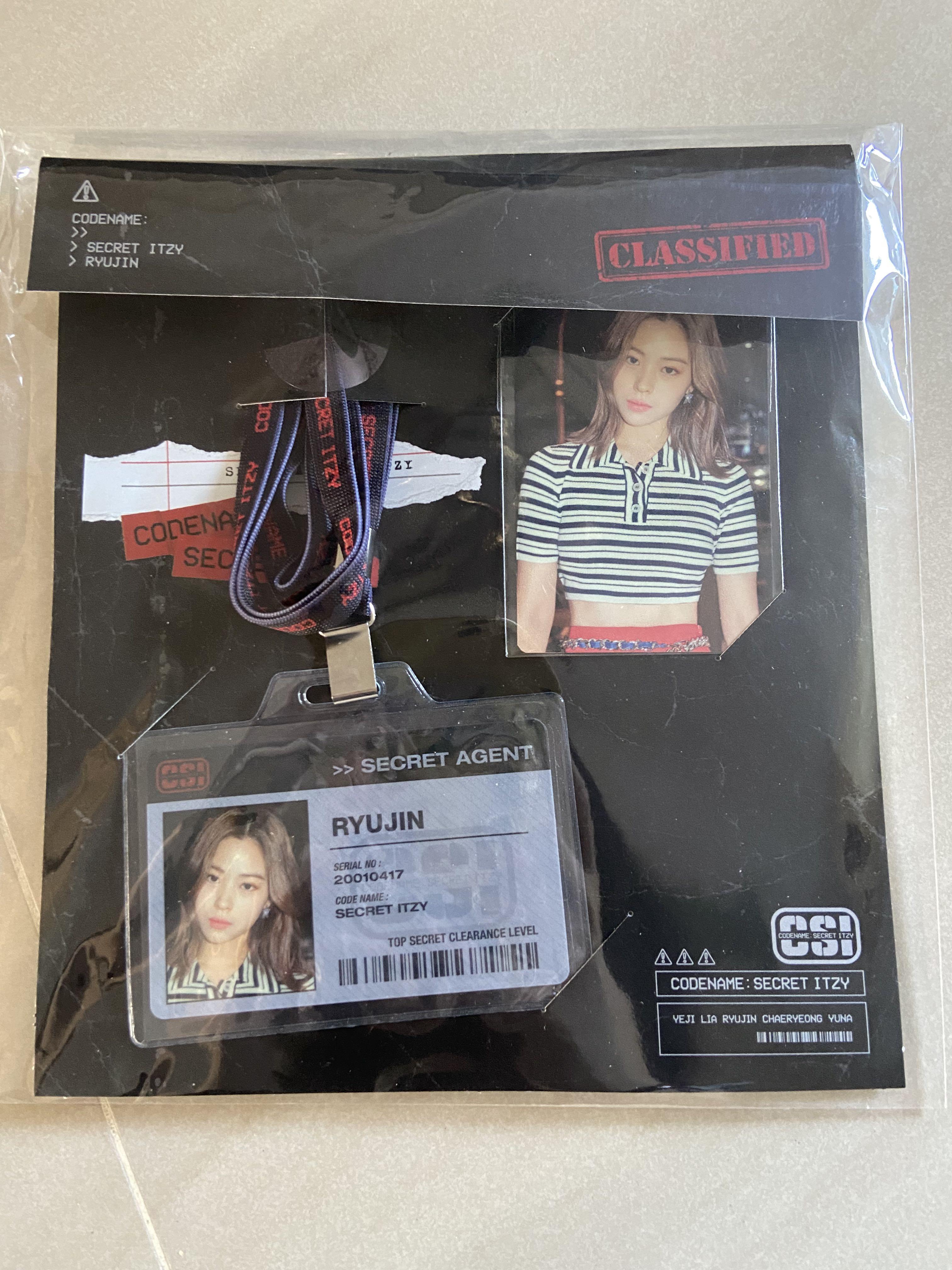 Ryujin itzy csi ID card, Hobbies & Toys, Memorabilia & Collectibles, K ...