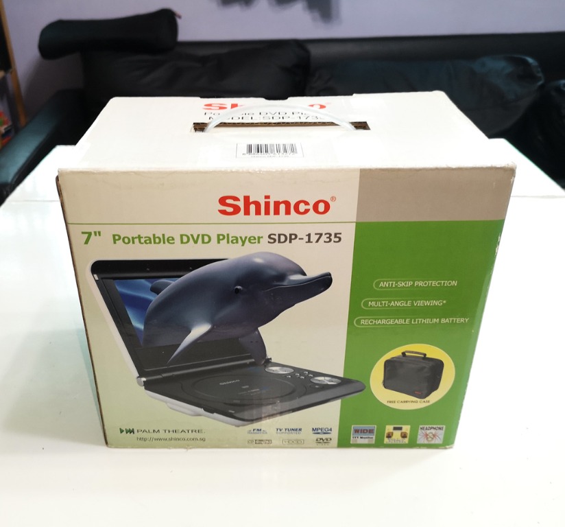 Shinco 7" Portable DVD Player With Case SDP-1735 All Region DVD CD VCD ...