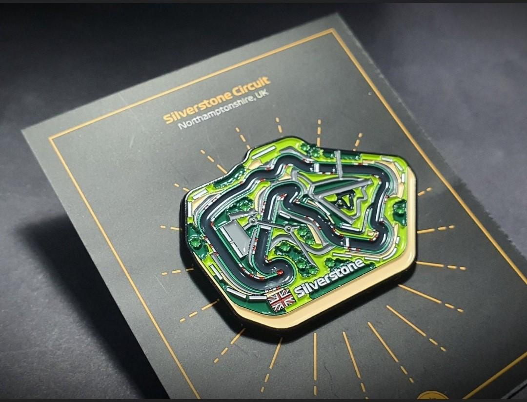 Silverstone Circuit, F1 Enamel Pin, Hobbies & Toys, Stationery & Craft ...