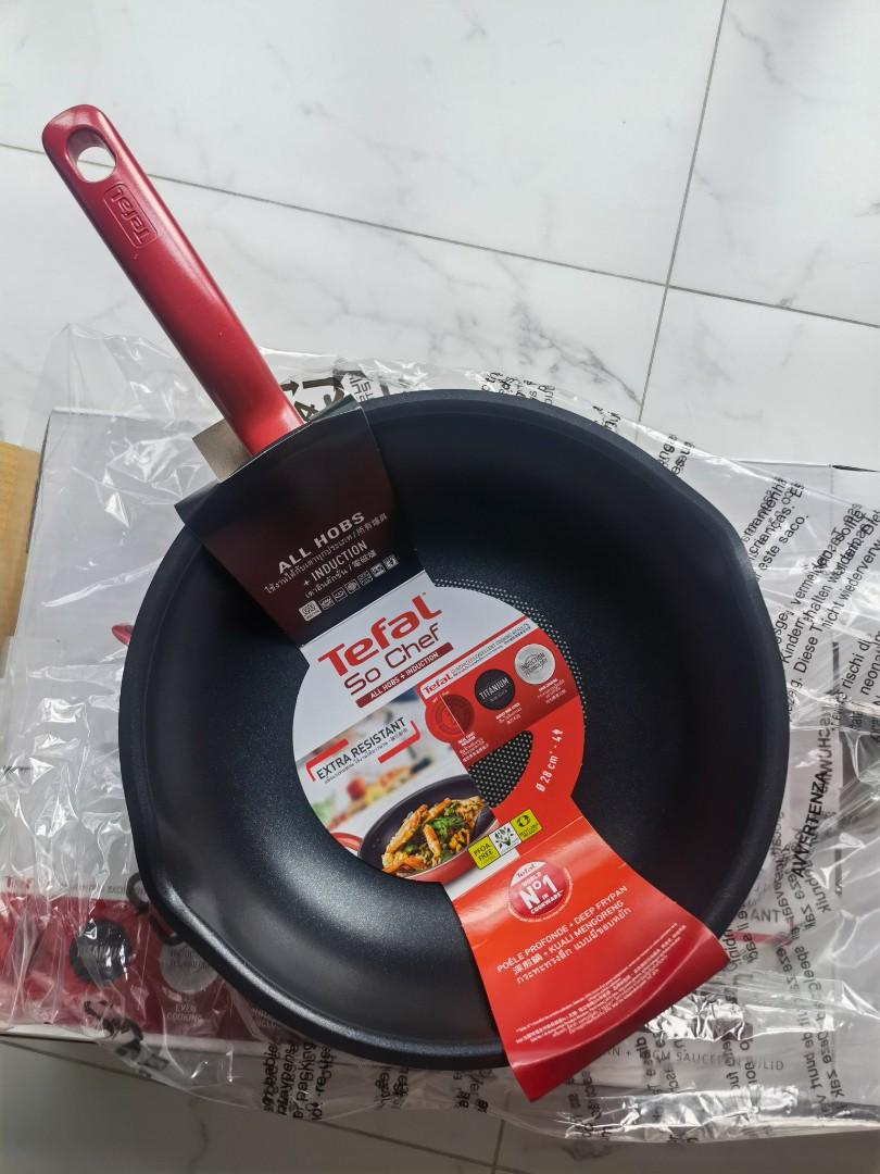Tefal So Chef 28cm Deep Frypan Induction, Furniture & Home Living, Kitchenware & Tableware ...