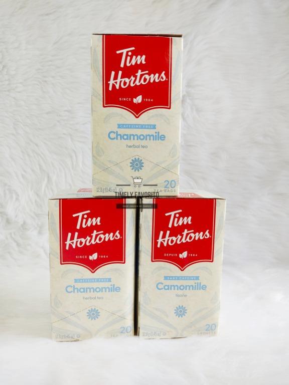 Tim Hortons Tea (Green Tea/Honey Lemon/Chamomile) 20 Tea Bags, Food ...