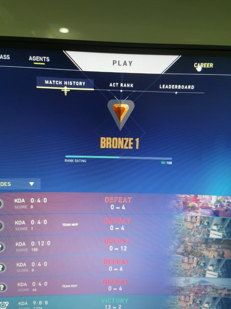 Valorant Account Bronze, Video Gaming, Gaming Accessories, Game Gift ...