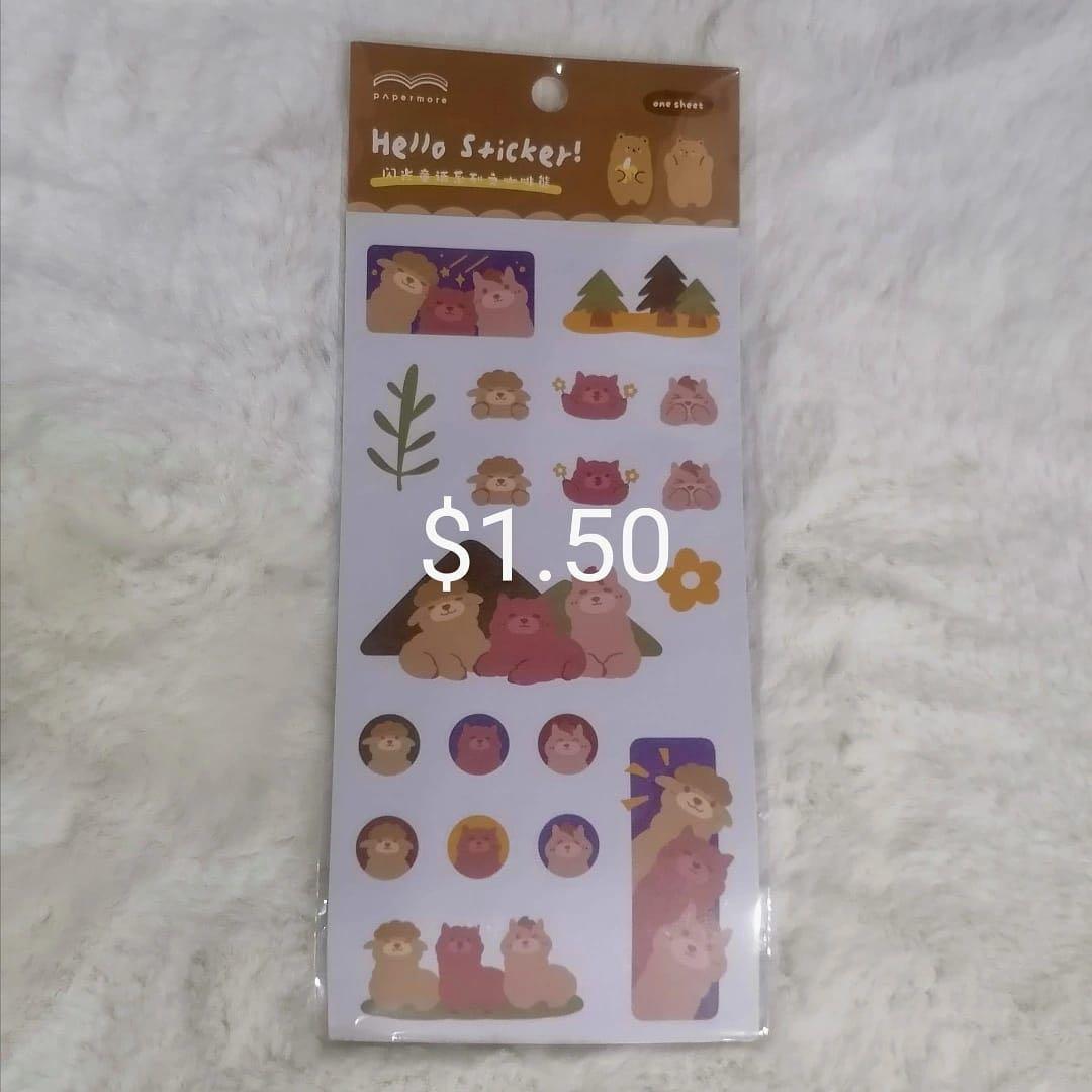 Various super cute sticker sheets!, Hobbies & Toys, Stationery & Craft ...