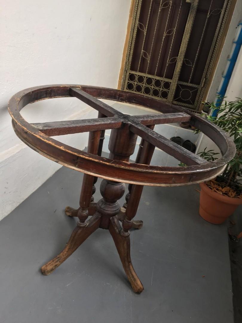 Vintage Kopitiam Table, Furniture & Home Living, Furniture, Tables ...