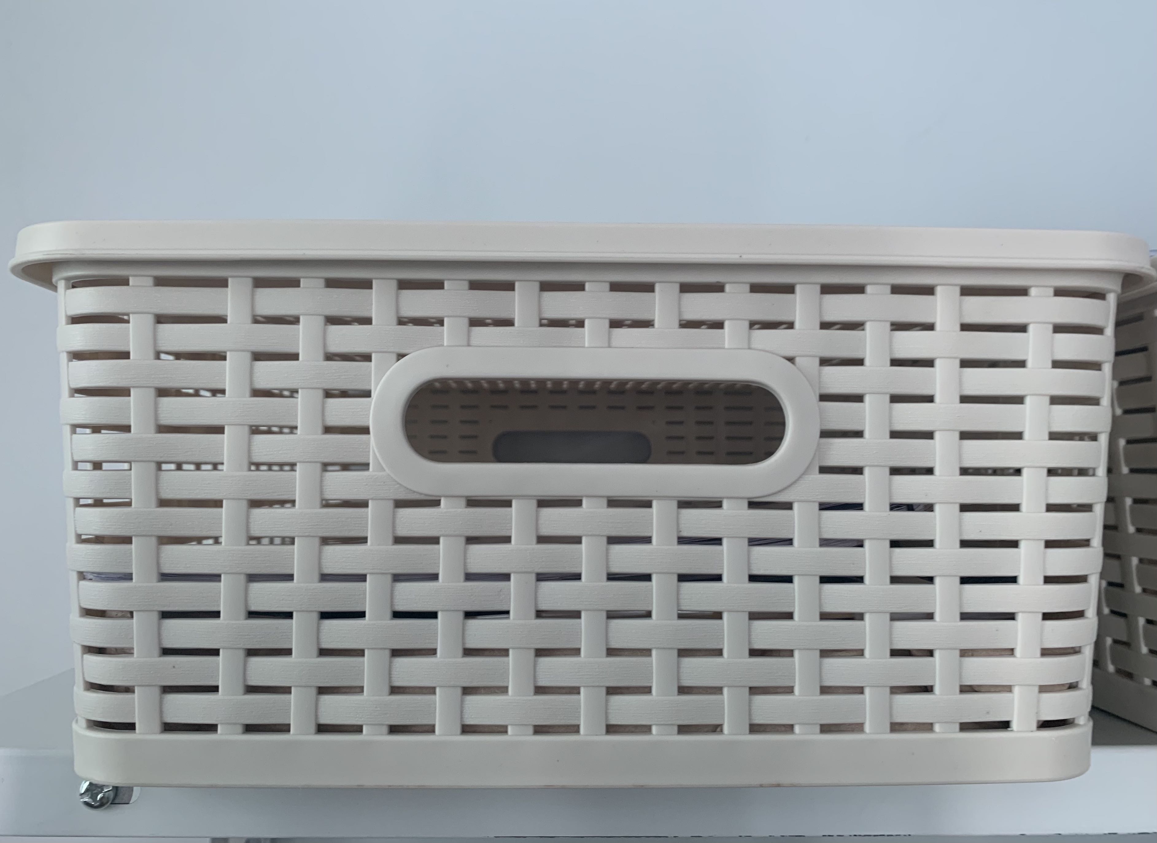 Zooey Rattan tray with cover, Furniture & Home Living, Home Improvement & Organization, Storage ...