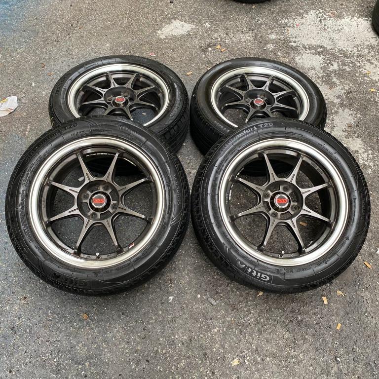 Advanti 15 inch sport rim axia tyre 70%, Auto Accessories on Carousell