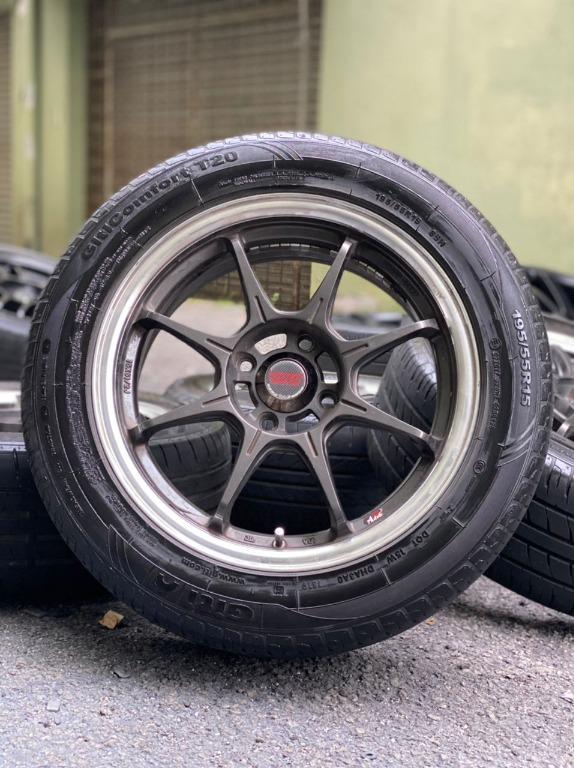 Advanti 15 inch sport rim axia tyre 70%, Auto Accessories on Carousell