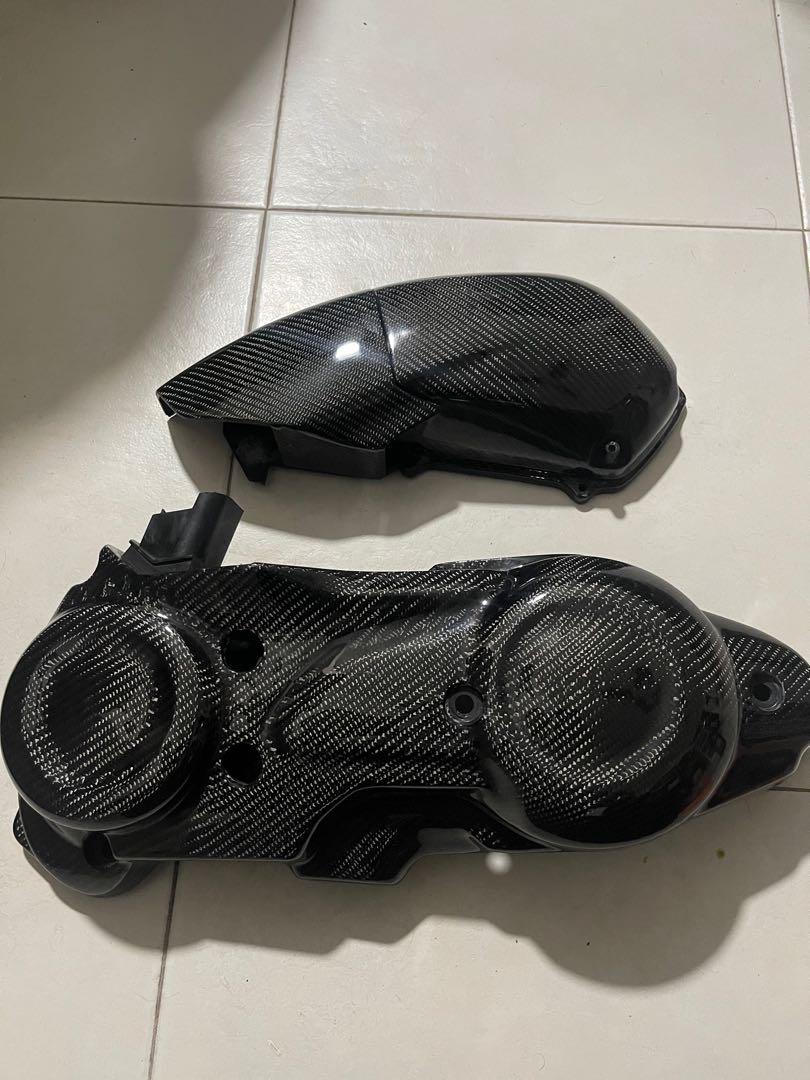 AEROX CARBON CVT&AIRBOX COVER, Motorcycles, Motorcycle Accessories on ...