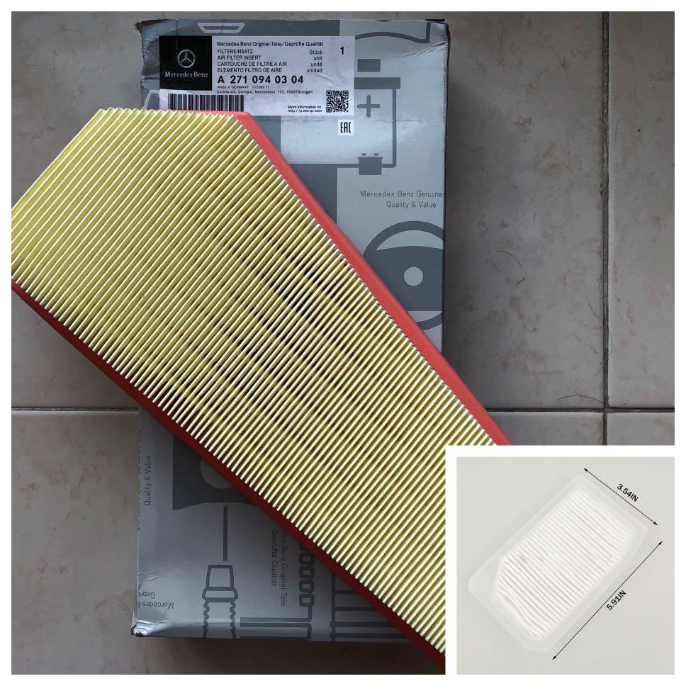 Air Filter E300 E250 C200 W204 / W207 / W212. Includes installation ...