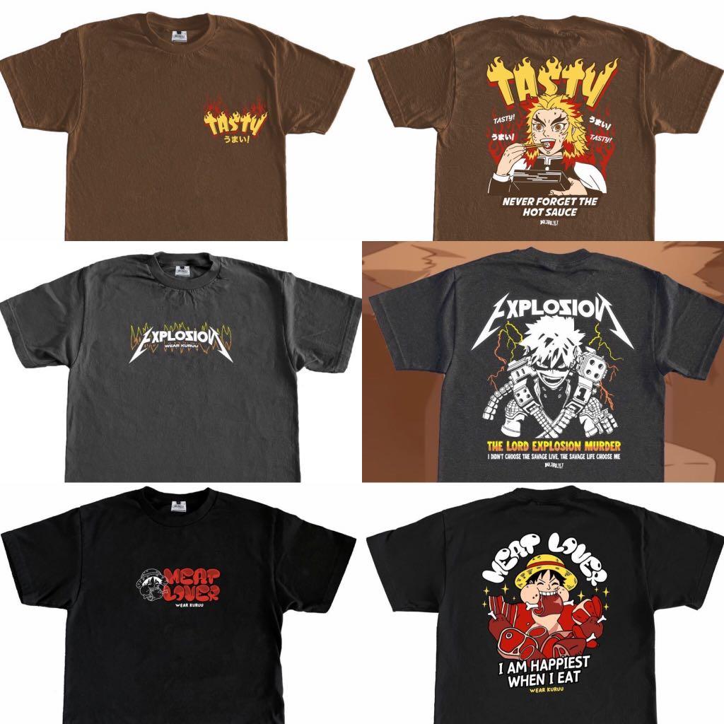 ANIME FANMERCH SHIRT boku no hero kimetsu no yaiba / demon slayer ...