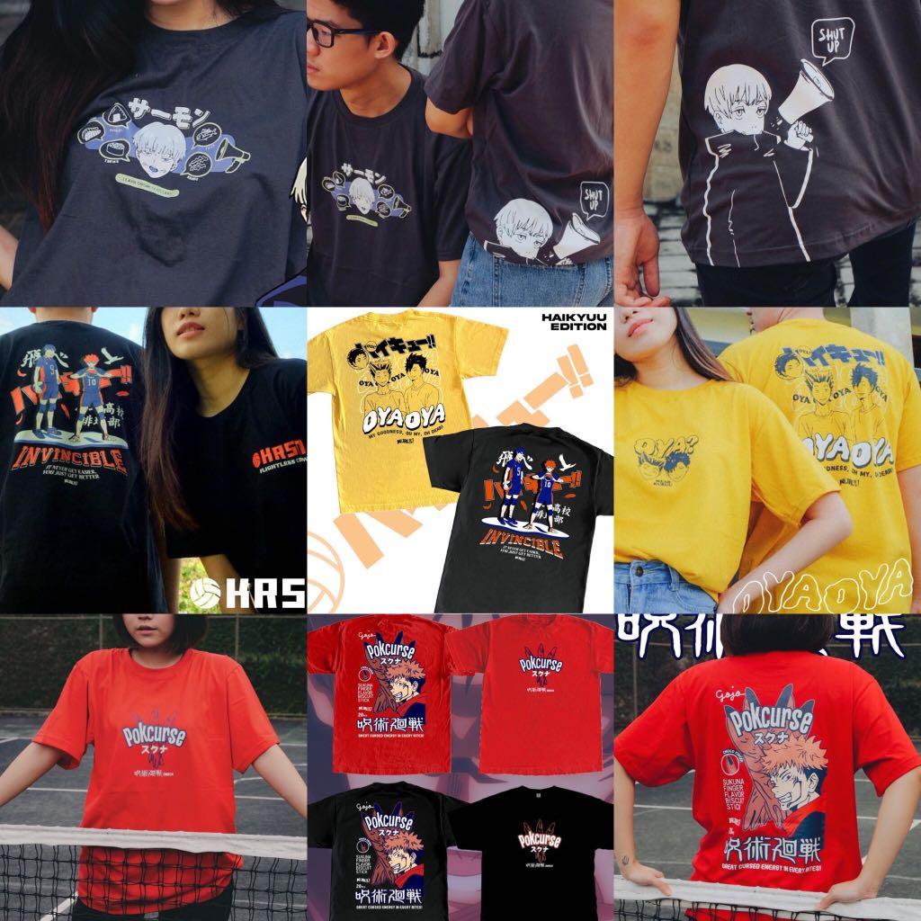 ANIME FANMERCH SHIRT boku no hero kimetsu no yaiba / demon slayer ...