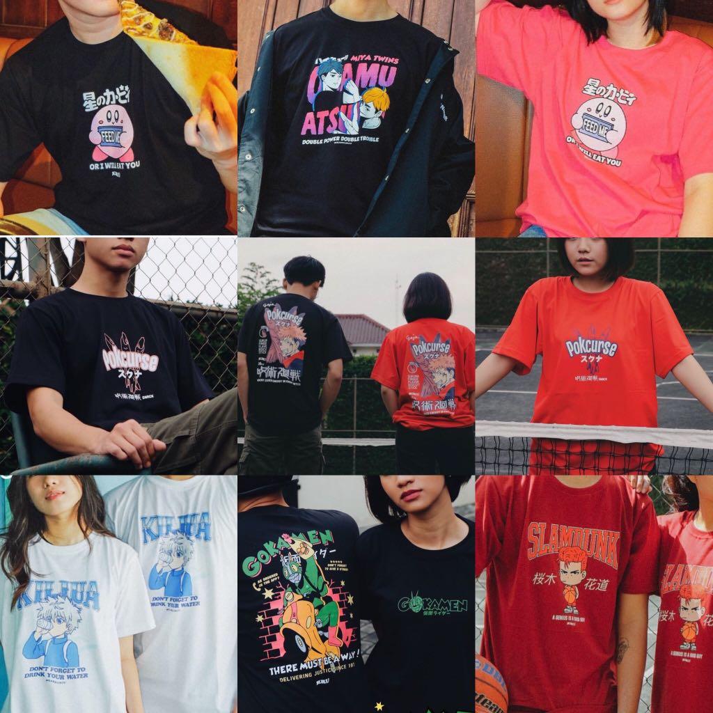 ANIME FANMERCH SHIRT boku no hero kimetsu no yaiba / demon slayer ...