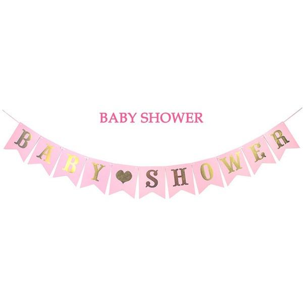 BABY SHOWER BLUE | PINK BANNER BANDERITAS, Hobbies & Toys, Stationary ...