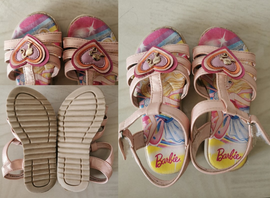 BARBIE Sandals, Babies & Kids, Babies & Kids Fashion on Carousell