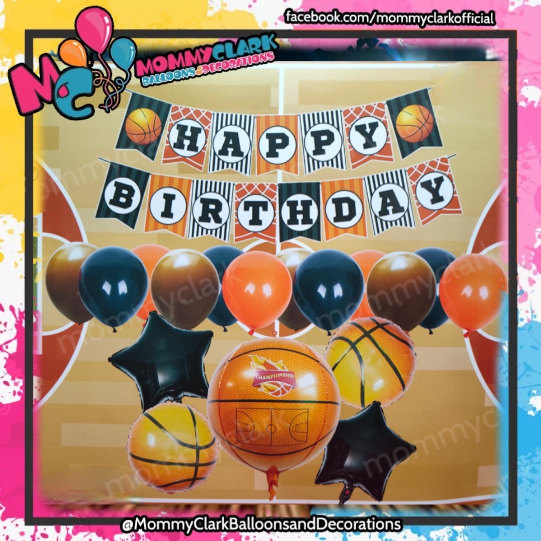 Basketball Birthday Theme Complete Set, Hobbies & Toys, Stationary ...