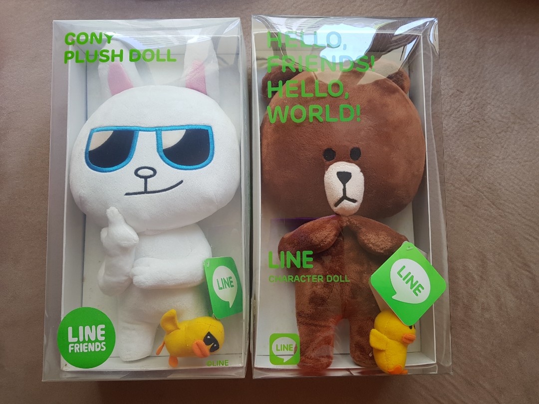 BROWN, CONY, SALLY 35cm LINE friends plush doll, Hobbies & Toys, Toys ...