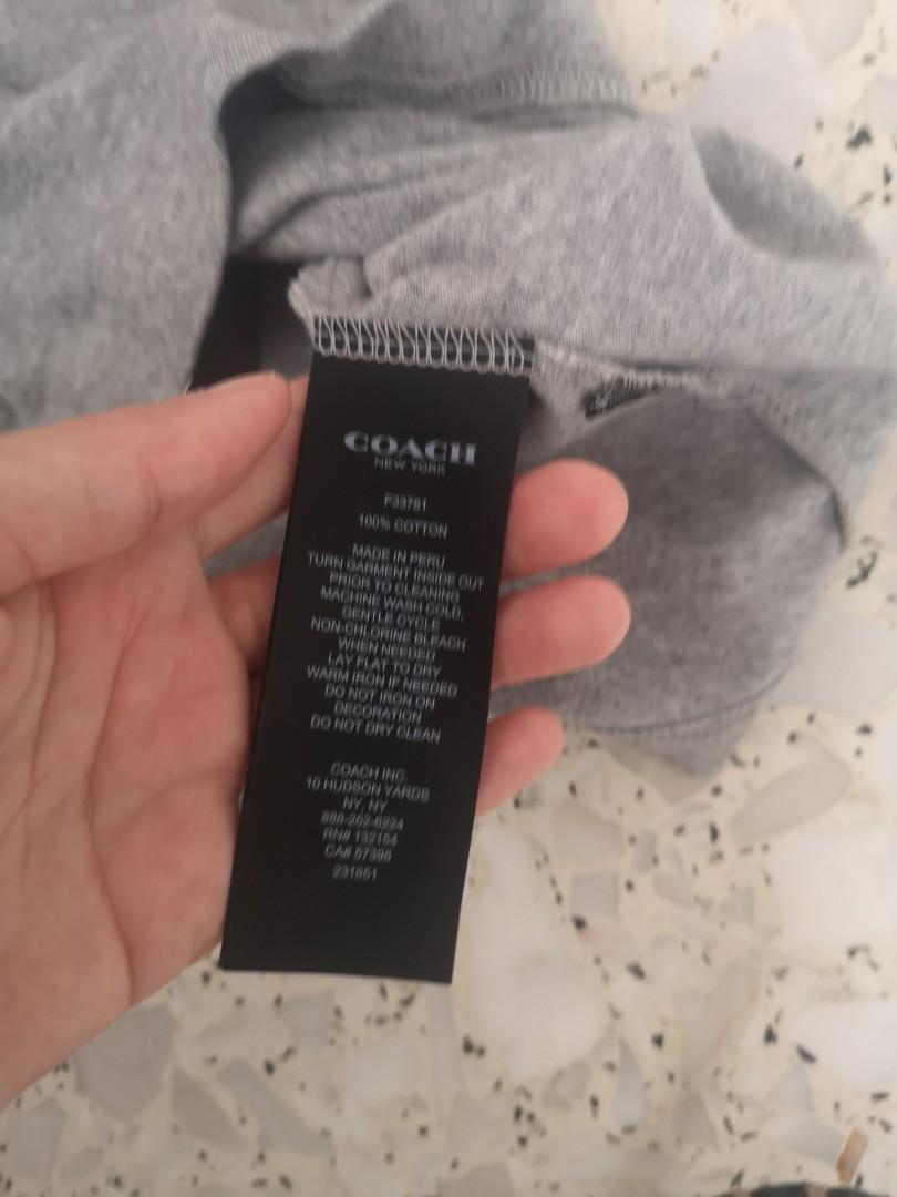 Coach Logo Embroidery Wording Tee, Luxury, Apparel on Carousell