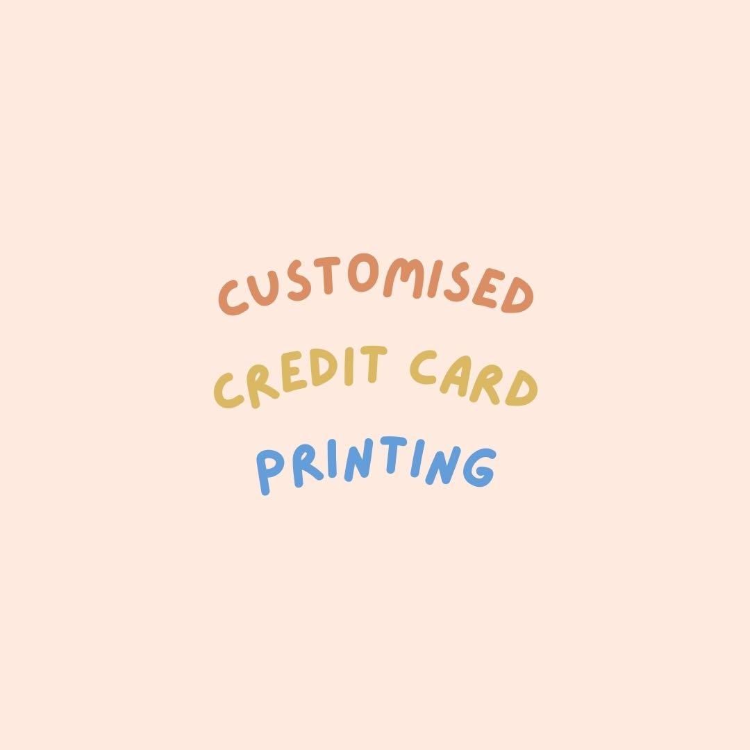 Customised Credit Card Printing, Hobbies & Toys, Memorabilia ...