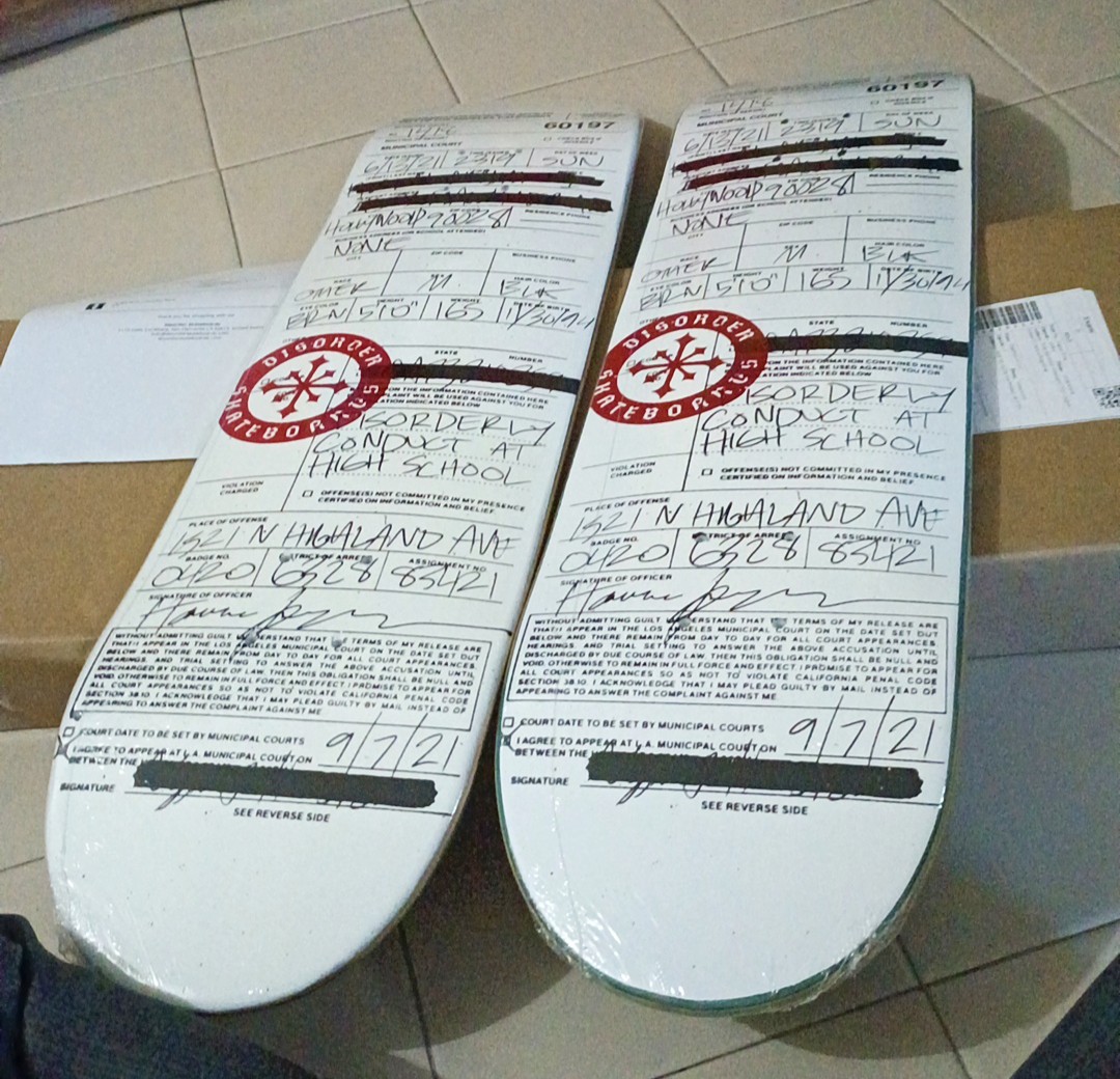 Disorder Deck - Disorderly Conduct / Nyjah Huston / 8" Skateboard deck ...