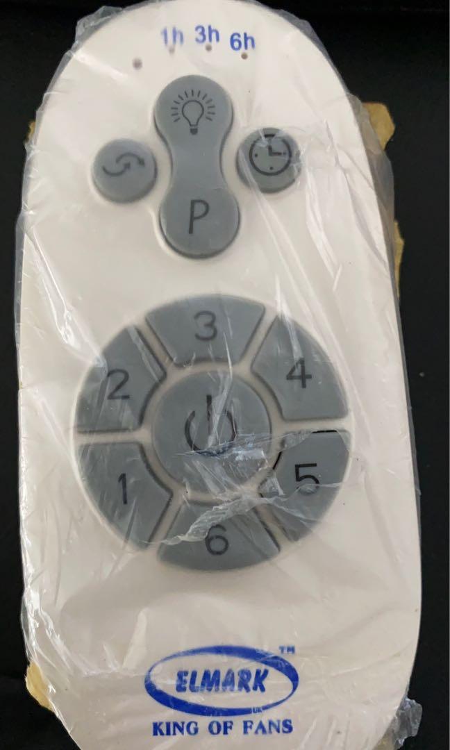 Elmark DC MOTOR Ceiling fan with LED light, Furniture & Home Living ...