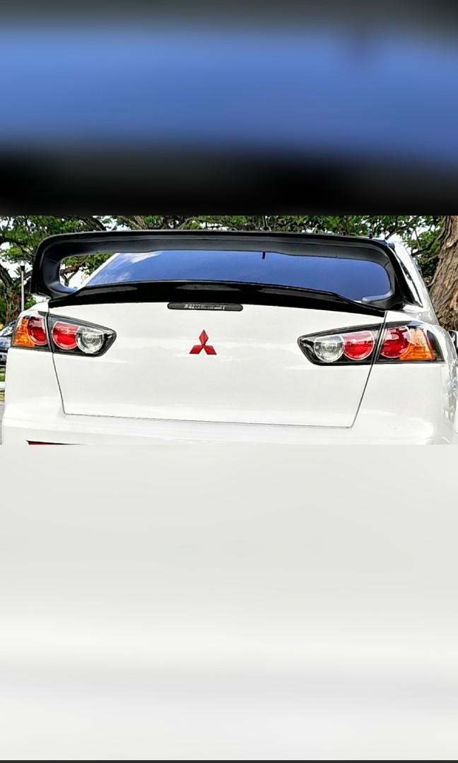Evo X Lancer ex spoiler(Black), Car Accessories, Accessories on Carousell