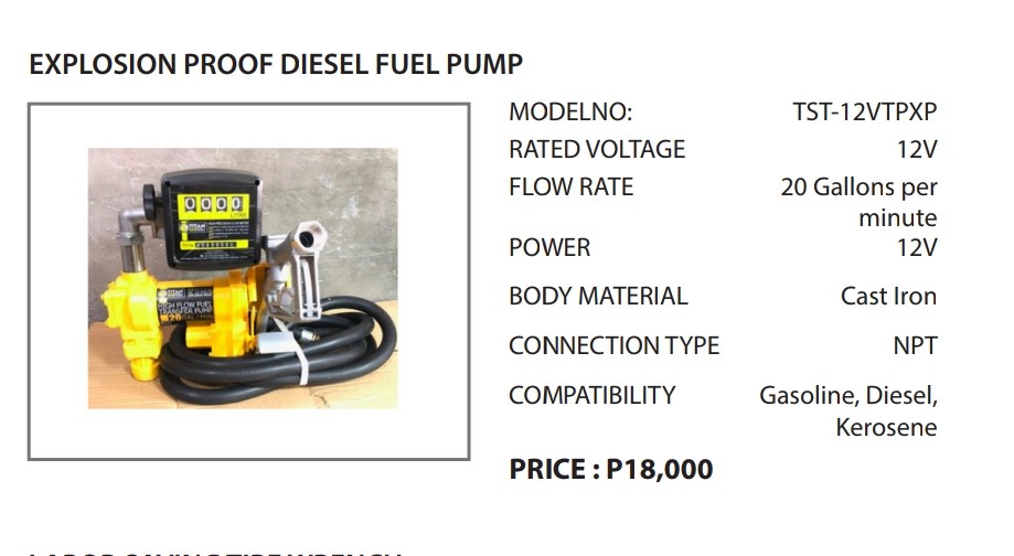 Explosion Proof Diesel Fuel Pump, Commercial & Industrial, Construction ...
