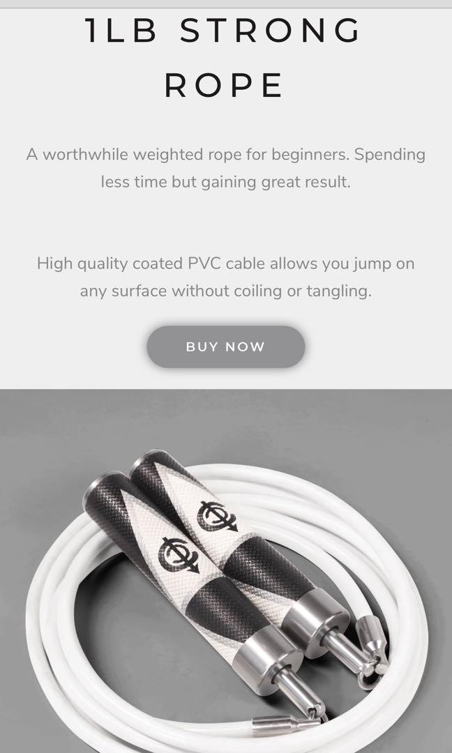 Here Rope 1 LB Jump Rope, Sports Equipment, Exercise & Fitness, Cardio ...