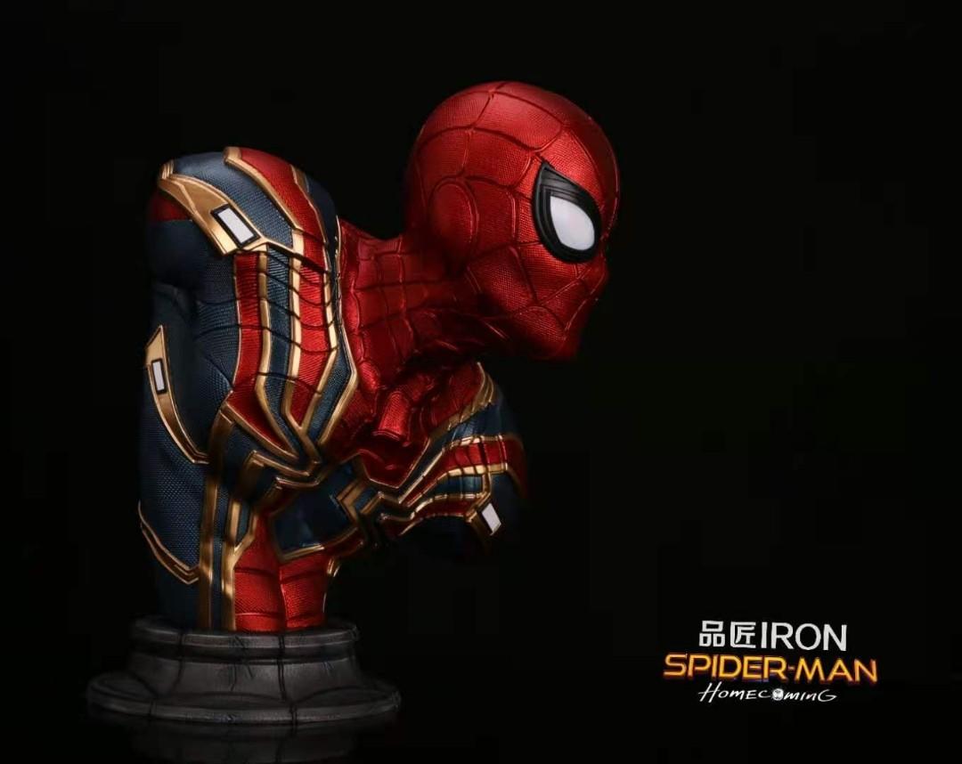 Iron spider Spiderman Spider-Man 1/1 lifesize bust Avengers Infinity ...