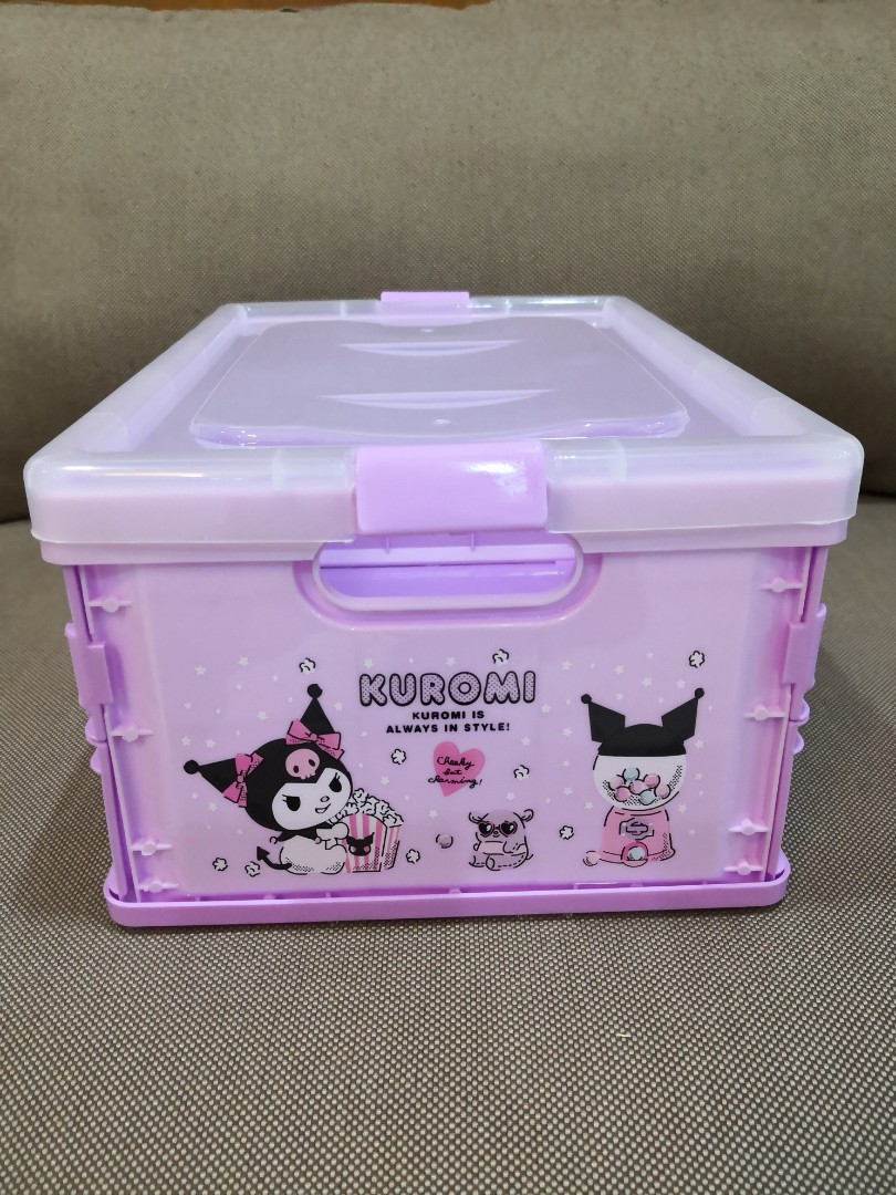 Kuromi foldable storage box, Furniture & Home Living, Home Improvement ...