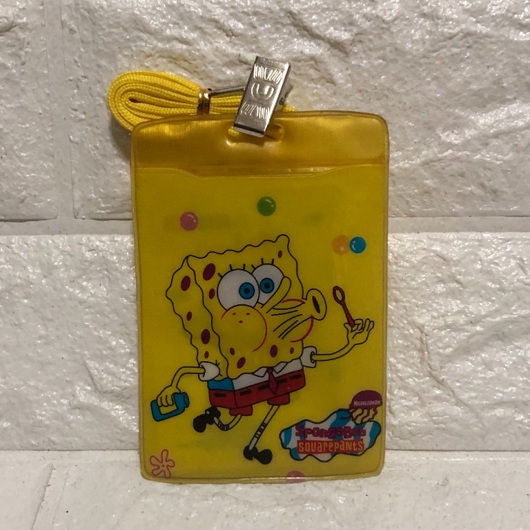 kym: Spongebob Squarepants ID STRAP ID HOLDER, Hobbies & Toys ...