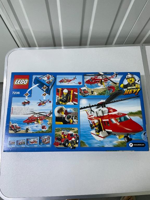 Lego City Fire Helicopter 7206, Hobbies & Toys, Toys & Games on Carousell