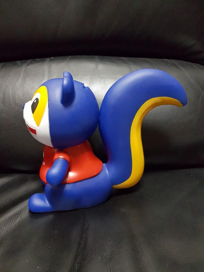 Limited Edition POSB Smiley Squirrel Coins Bank, Hobbies & Toys, Toys ...