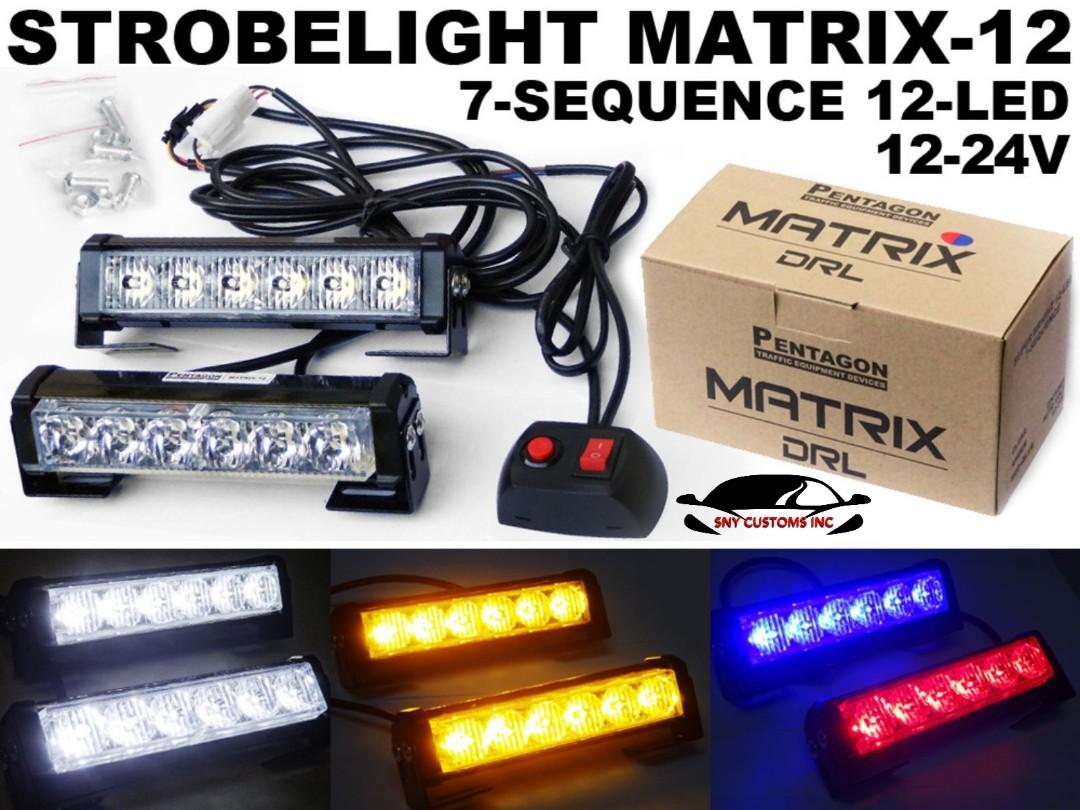 Matrix Police Emergency Strobe Blinker Led Light original Pentagon ...