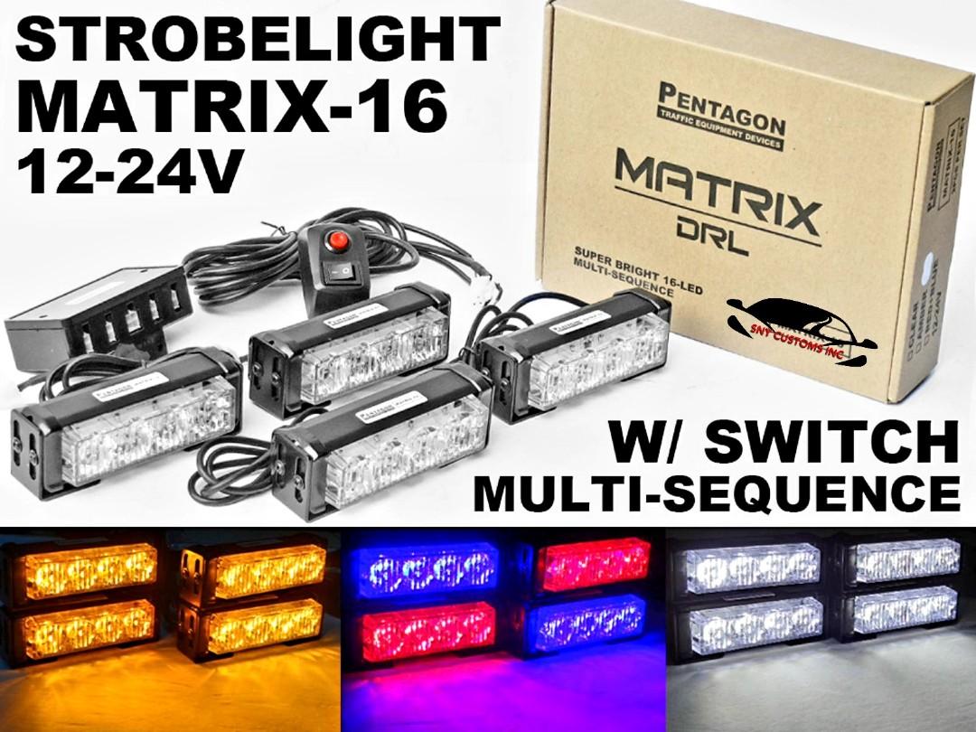 Matrix Police Emergency Strobe Blinker Led Light original Pentagon ...
