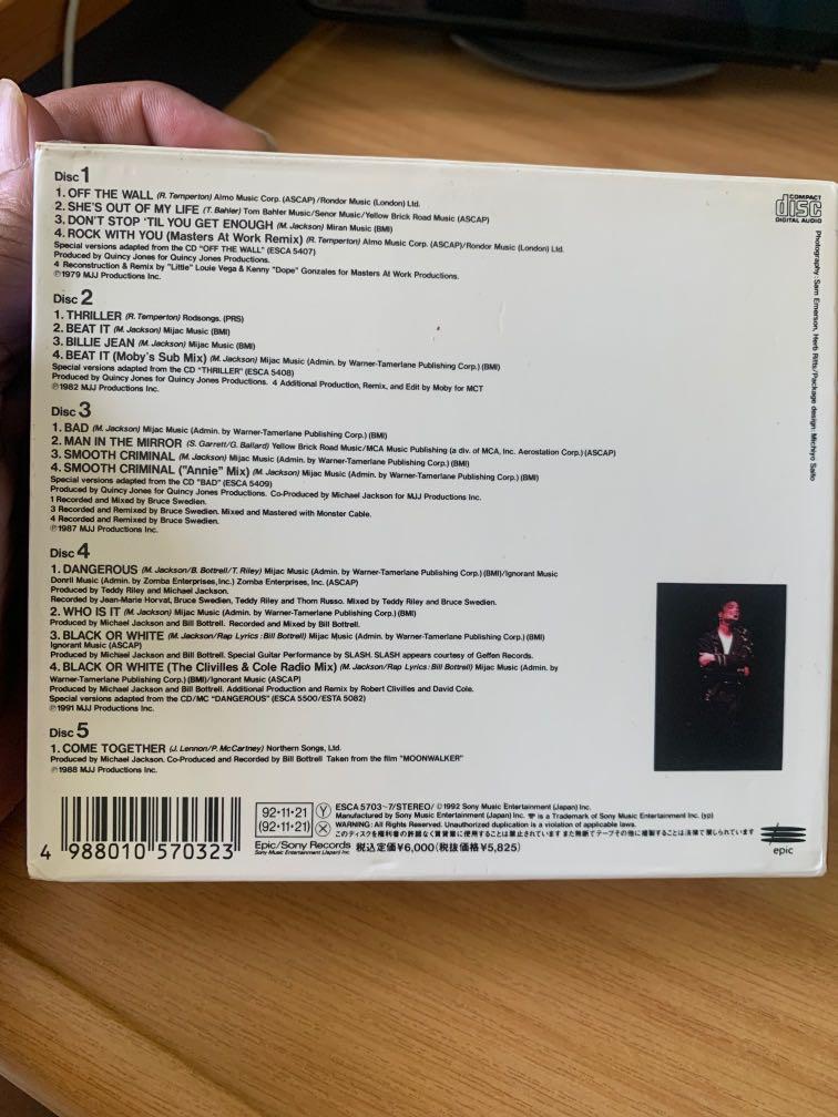 Michael Jackson tour souvenir CD Single, Hobbies & Toys, Music & Media ...