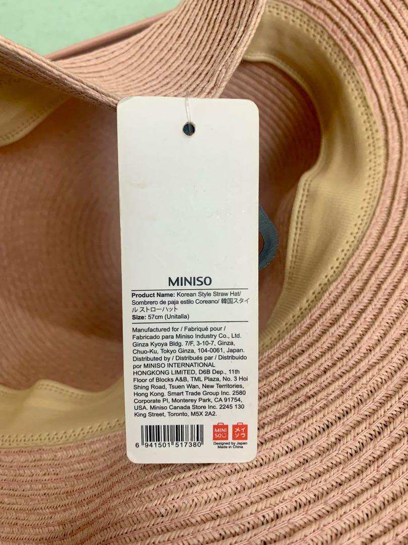 Miniso Korean Style Straw Hat, Women's Fashion, Watches & Accessories ...