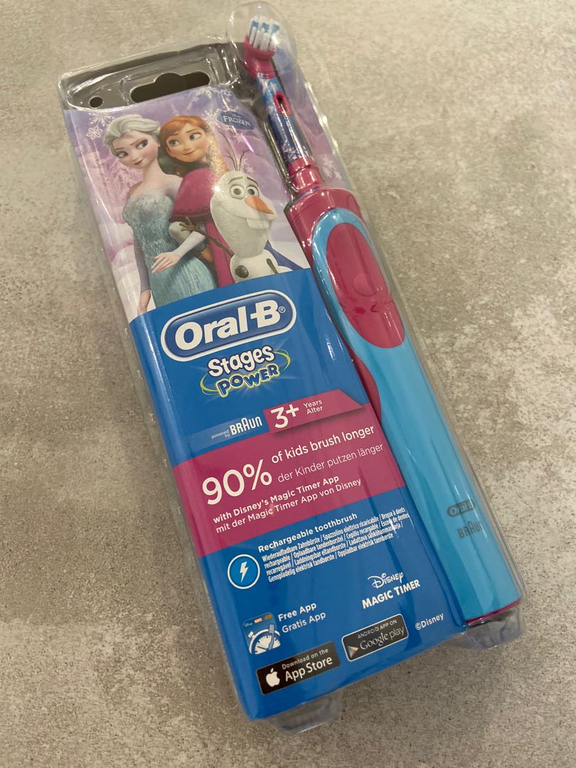 Oral B Stages Power Electric Toothbrush kids 3 years after Frozen Elsa ...