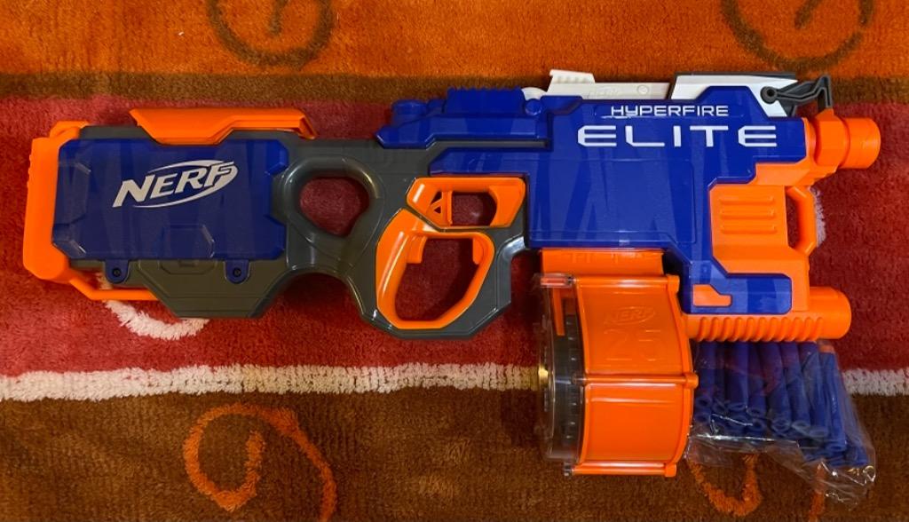 Original Nerf Hyperfire Motorized Blaster Powerful OT Orange Trigger ...