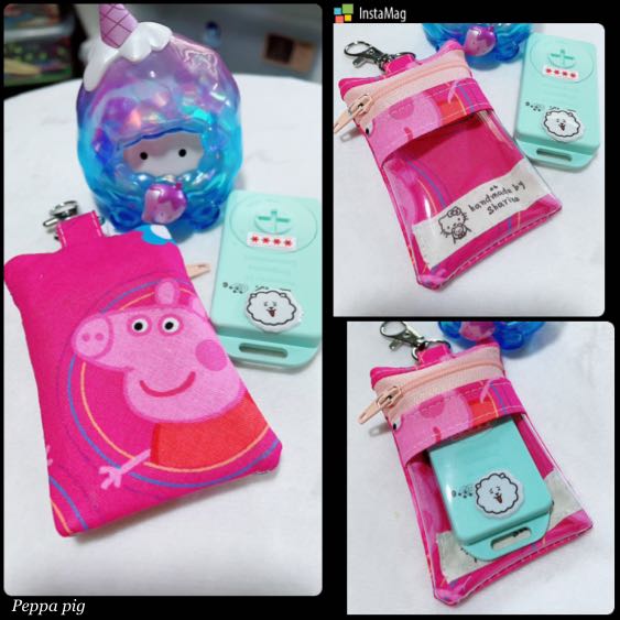 Peppa pig trace together token cover pouch holder, Hobbies & Toys ...