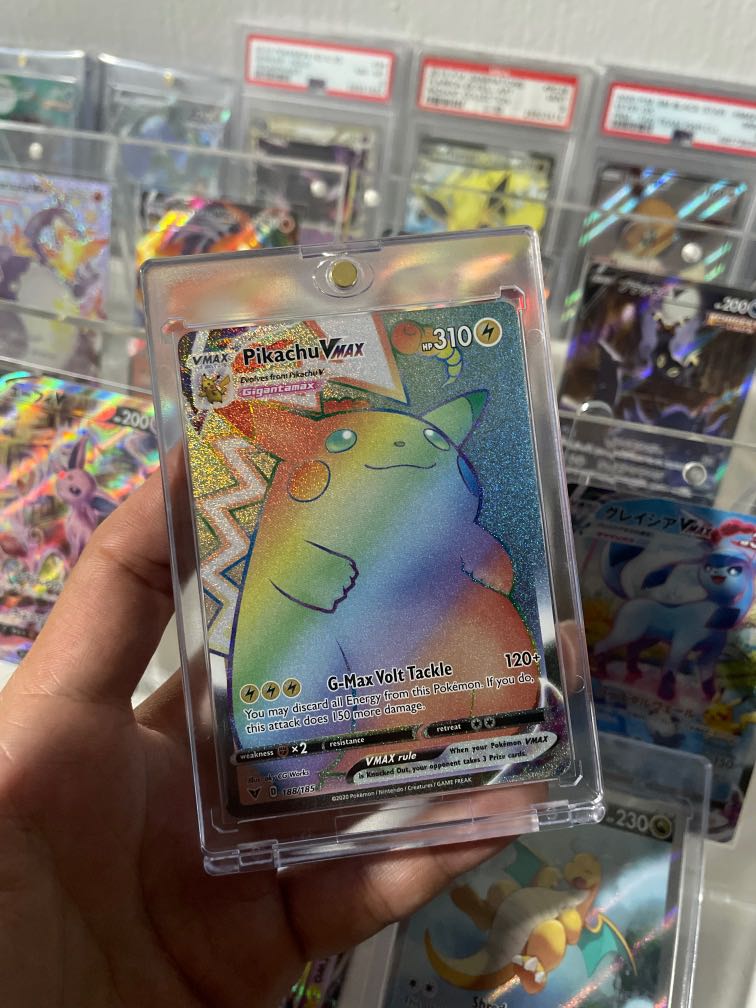 Pikachu Rainbow Vmax 188/185, Hobbies & Toys, Toys & Games on Carousell