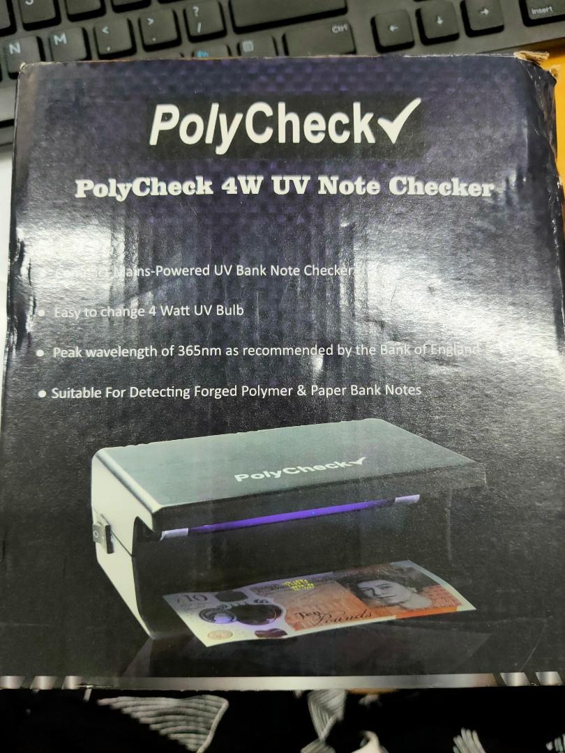 PolyCheck Mains-Powered 4 Watt UV Money Checker, Computers & Tech ...